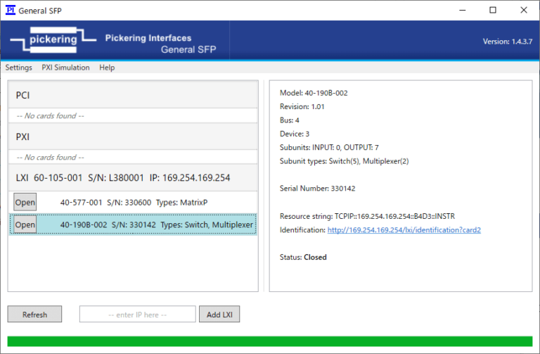 Pickering製品をLabVIEWで操作 | ペリテックSI