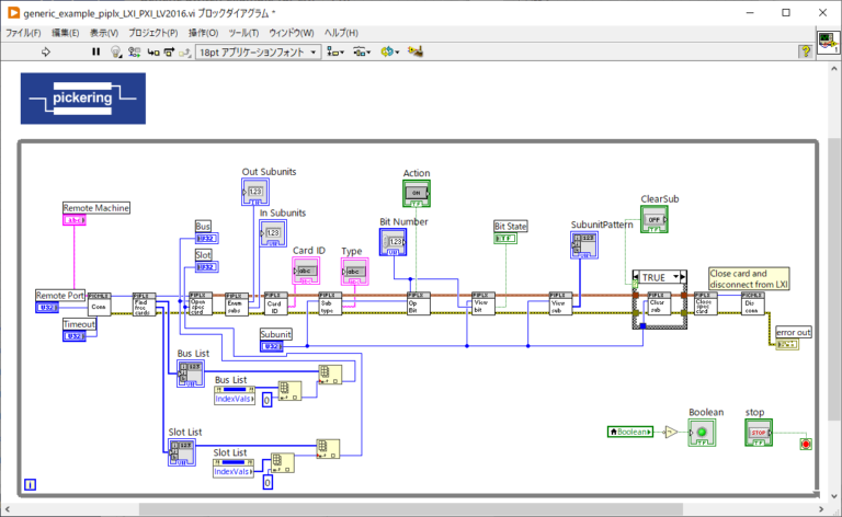 Pickering製品をLabVIEWで操作 | ペリテックSI